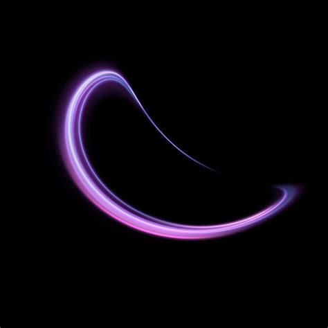 Efeito de iluminação neon de redemoinho de círculo de luz abstrato