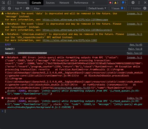 metamask rpc error · issue 15 · dappuniversity defi tutorial · github