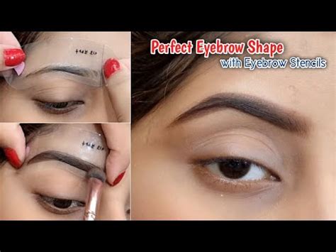 How To Get The Perfect Eyebrow Shape With Stencils Step By Step