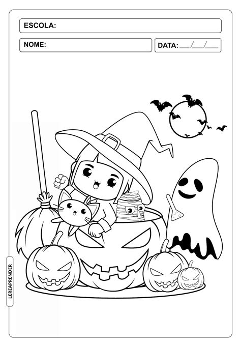 32 Desenhos De Halloween Para Imprimir E Colorir