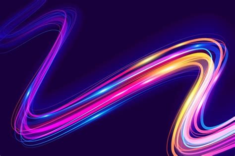 Free Vector Abstract Neon Lights Wallpaper Concept Aria Art