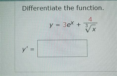 solved differentiate the function 4