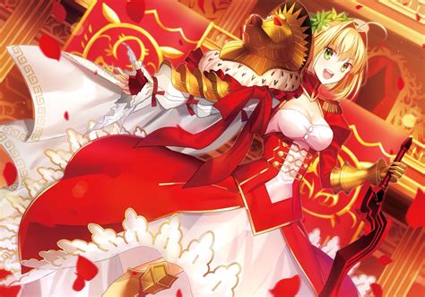 Safebooru 1girl D Ahoge Blonde Hair Blurry Blush Breasts Cleavage Column Corset Curtains
