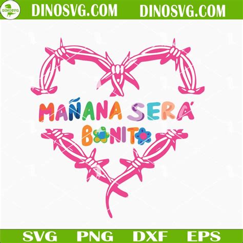 Manana Sera Bonito Heart SVG Karol G New Album 2023 SVG PNG DXF EPS