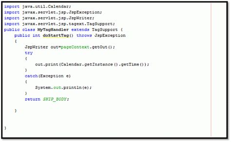 creating custom tag in jsp