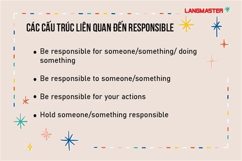 RESPONSIBLE LÀ GÌ CẤU TRÚC VÀ CÁCH DÙNG RESPONSIBLE CHUẨN CHỈNH