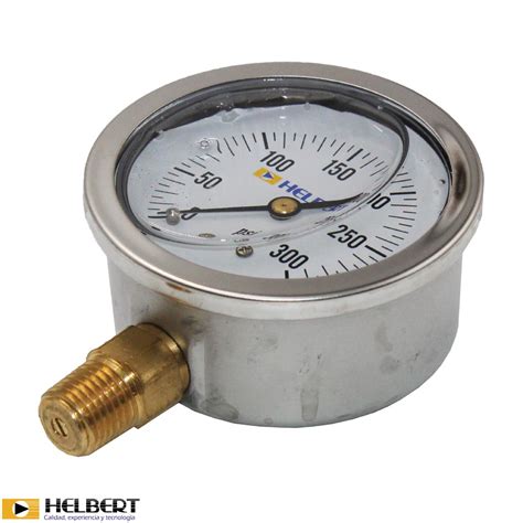Manómetro con glicerina 0 a 300PSI Lewonski