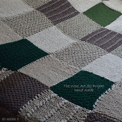 Handmade koce i narzuty pled patchwork The Wool Art ღ art Madam pl