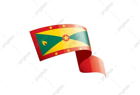 Grenada National Flag Symbol Vector Design Object Realistic PNG And