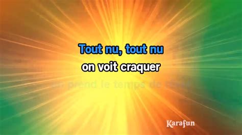 Karaoké Tout nu et tout bronzé Carlos YouTube