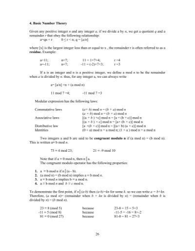 chapter 4 basic number theory