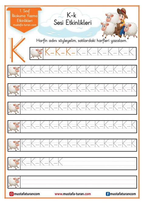 K k Sesi İlk Okuma Yazma Etkinlikleri