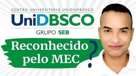 Os cursos da UniDomBosco EAD são RECONHECIDOS pelo MEC YouTube