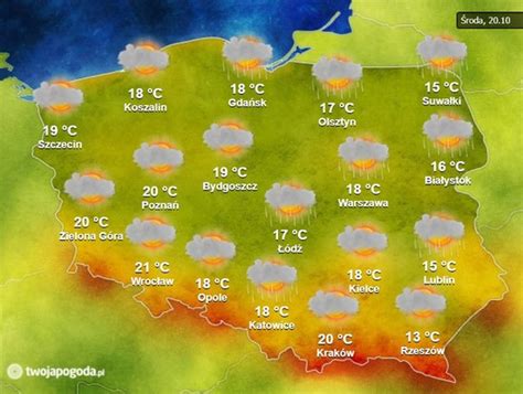 Prognoza pogody na środę Powyżej 20 stopni ale wietrznie A jaka
