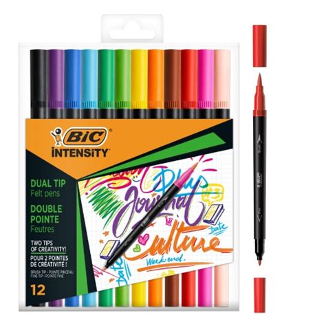 Rotuladores De Doble Punta BIC Intensity Dual Tip Colores Surtidos