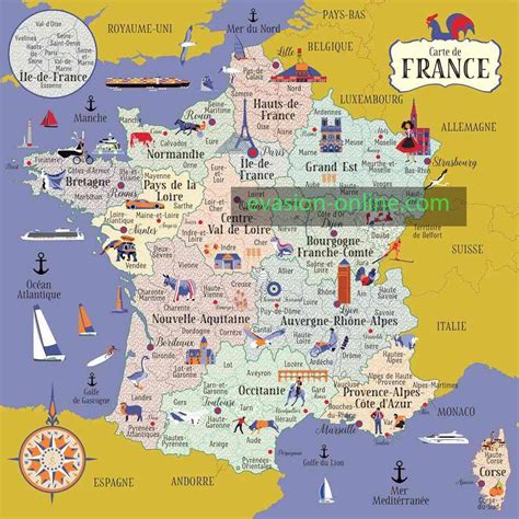 25 Belle Carte De France Avec Principales Villes Bank2home