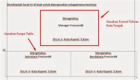 Posisi Tanda Tangan Pada Surat Tax Rates Imagesee