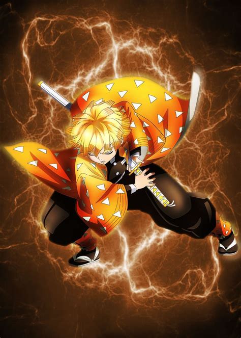 Zenitsu Agatsuma Demon Slayer Slayer Anime Demon Slayer Naruto