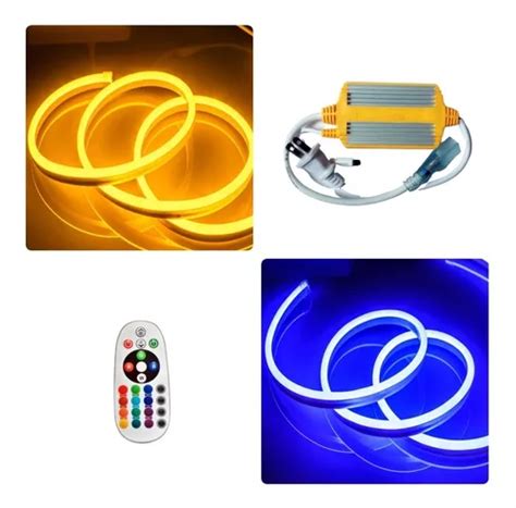 Tira Led Rgb Manguera Neon Flex 5 Mt Decorativa Control Incl Envío gratis