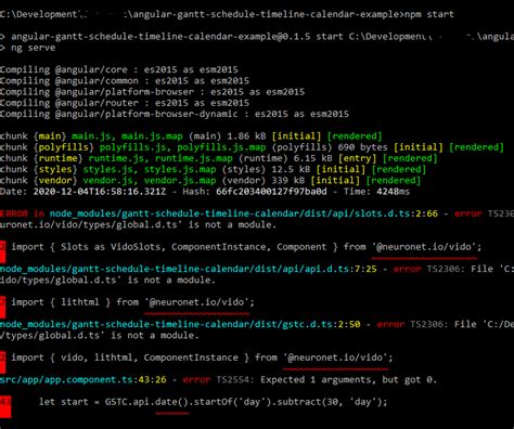 Cannot Run Example Due To Type Errors Issue 1 Neuronetio Angular