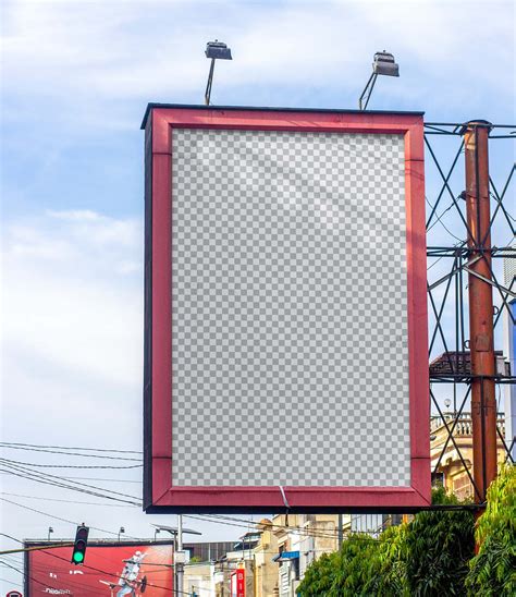 Vertical Billboard Mockup PSD