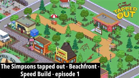 The Simpsons Tapped Out Beachfront Tsto Design Ideas Youtube