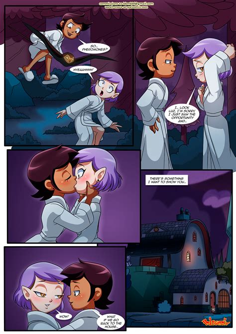 Rule 34 2girls Amity Blight Bathrobe Bbmbbf Canon Couple Comic Disney English Text Evil Seeds