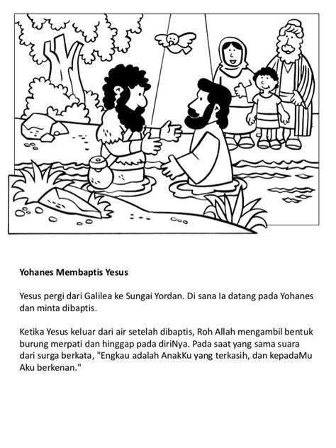Detail Mewarnai Gambar Yesus Dibaptis Koleksi Nomer 6