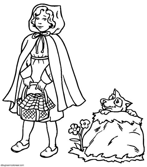 Personajes De Caperucita Roja Para Colorear Estudiar