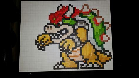 Pixel Art Bowser Id Es Et Designs Pour Vous Inspirer En Images