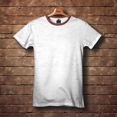 Premium Photo White T Shirt Mockup Ai Generated
