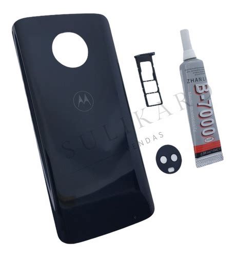 Tampa Traseira Moto G6 Plus Índigo Origina Gaveta Lente Cola MercadoLivre