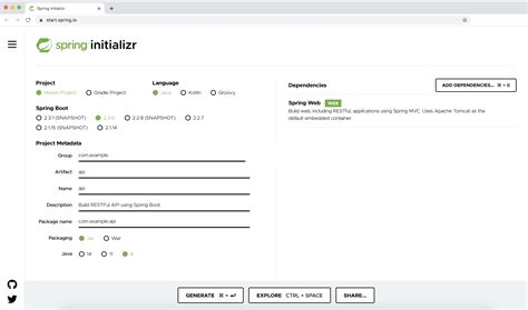 setup a spring boot project using spring initializr coding n concepts