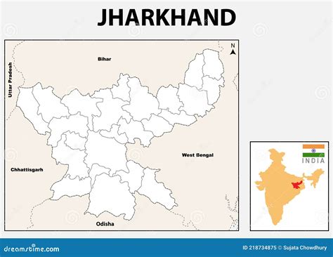 Jharkhand District Map Jharkhand Political Map 51 OFF