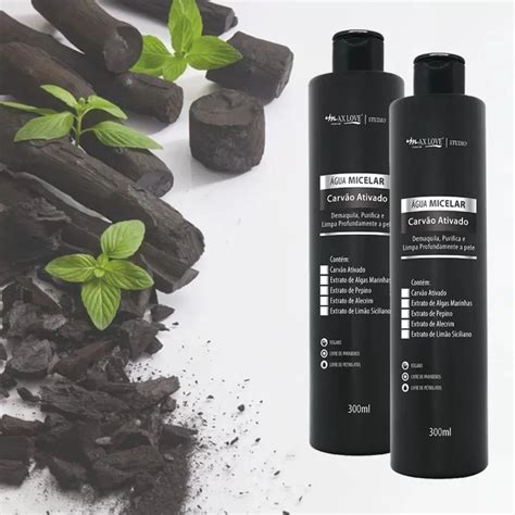 Água Micelar Carvão Ativado 300ml Max Love
