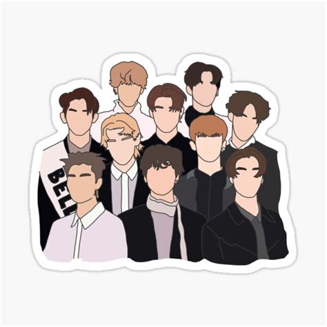 Nct Colored Sticker For Sale By Mdevnanda Redbubble