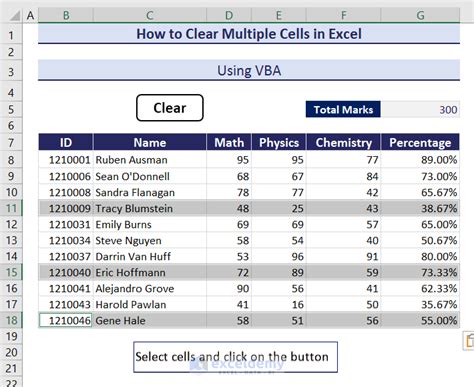 How To Clear Multiple Cells In Excel Ways