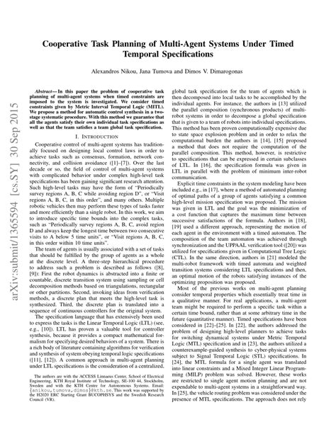 pdf cooperative task planning of multi agent systems under timed temporal specifications