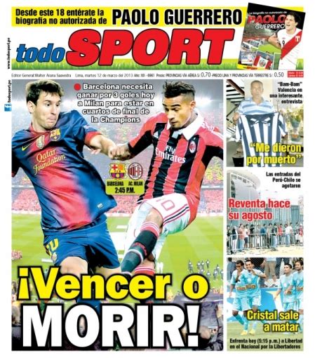 Conozca Las Portadas De Los Diarios Deportivos Para Hoy Martes 12 De