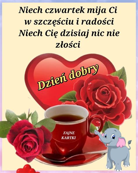 Witam Serdecznie W Czwartek Twoje Karteczki