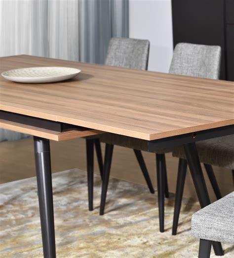 Mesa De Jantar Extens Vel Oslo Retangular X Cm Tampo Em