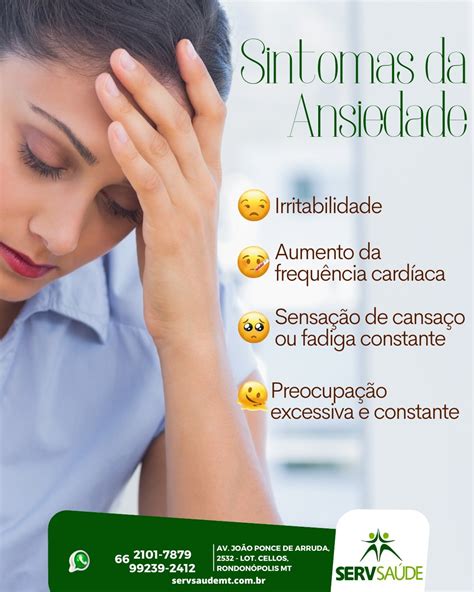Sintomas da Ansiedade SERV SAÚDE