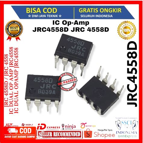 Jual JRC 4558D JRC 4558 IC DUAL OP JRC4558 IC DUAL OPAMP