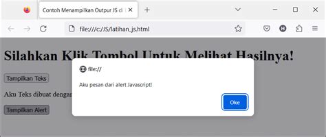 tutorial dasar javascript cara menjalankan kode program javascript kelasringan
