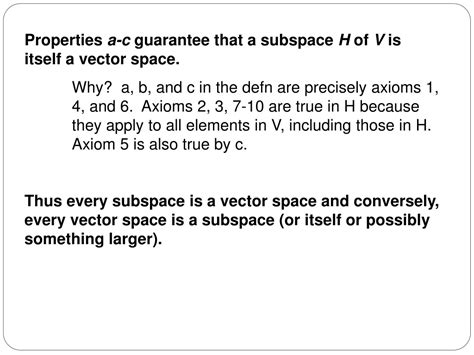 ppt section 4 1 vector spaces and subspaces powerpoint presentation id 9590008