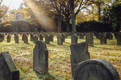 Sunlight On Graveyard Free Stock Image Barnimages