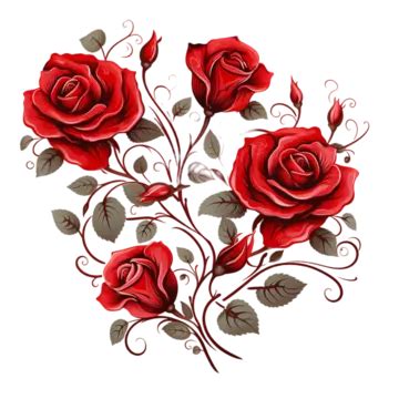 Red Roses With Swirls Lovely Flowers Red Roses Roses Flowers PNG