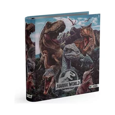 Carpeta Escolar Mooving N X Mm Anillos Jurassic World Mercadolibre