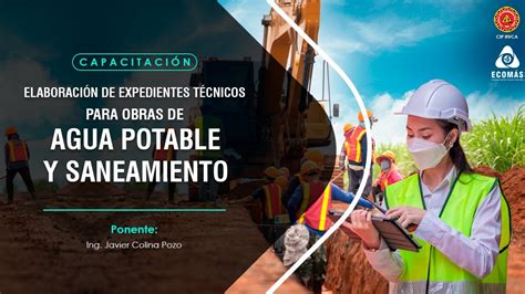 Elaboración de expedientes técnicos para obras de agua potable y