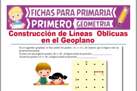 Construcción de Líneas Oblicuas en el Geoplano para Primer Grado